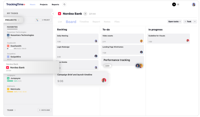 Powerful Project Management Time Tracking Software - TrackingTime