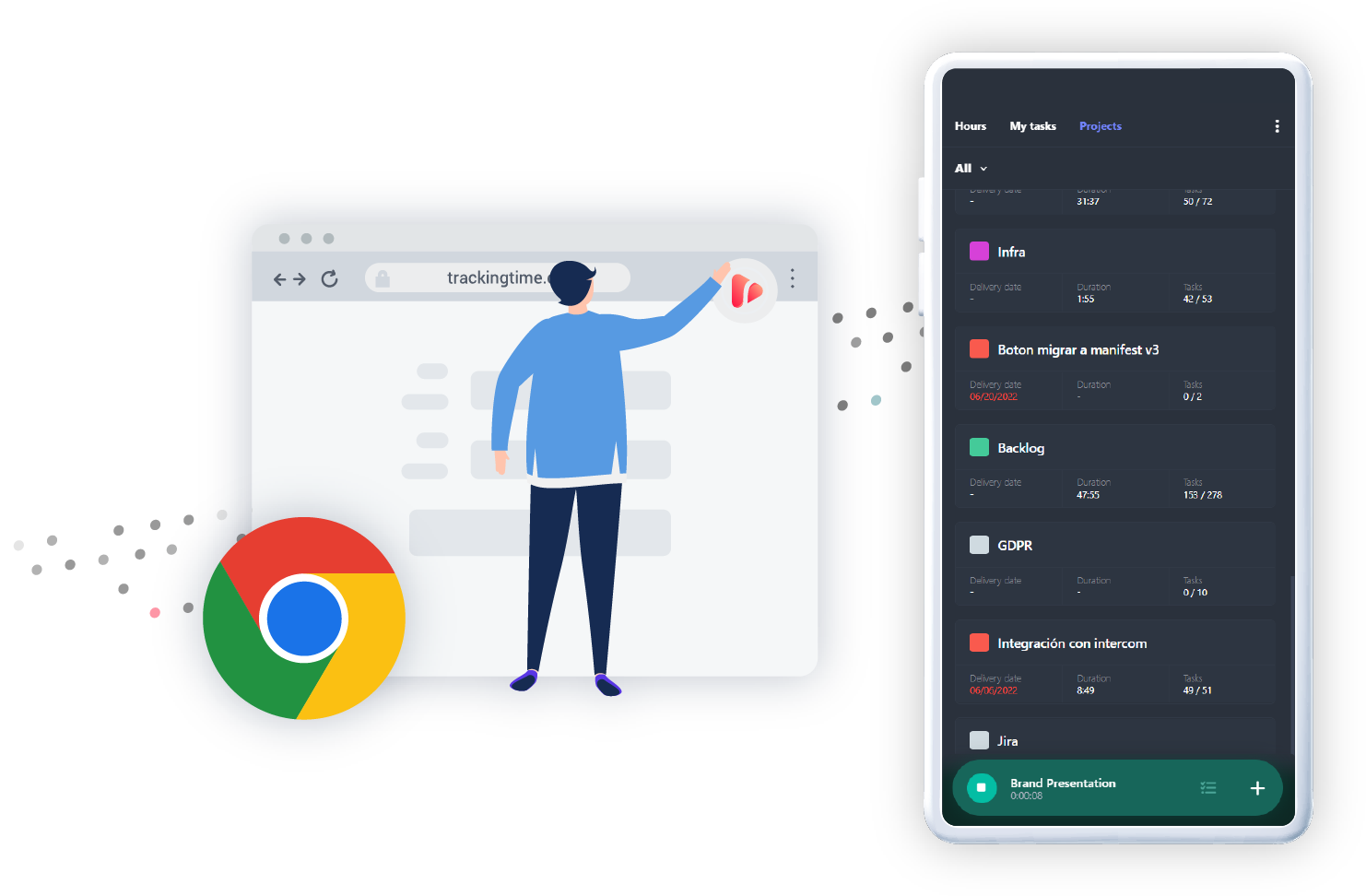 TrackingTime - Time Tracker Software - Get started, it's Free‎