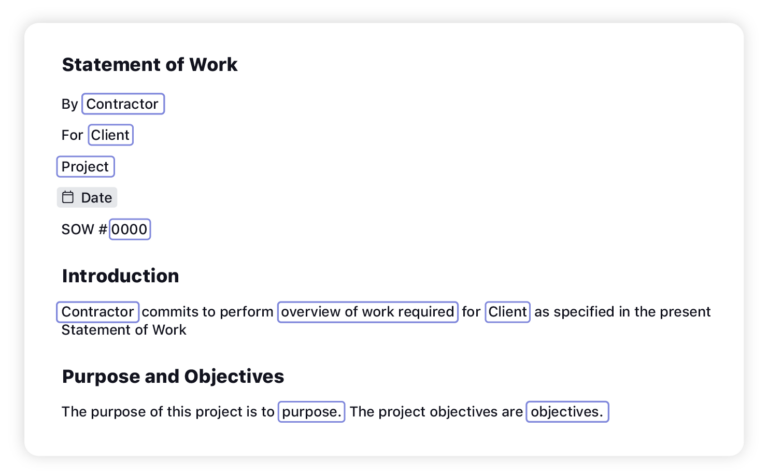 Statement of Work (SoW) — Ready-to-Use Templates & Examples