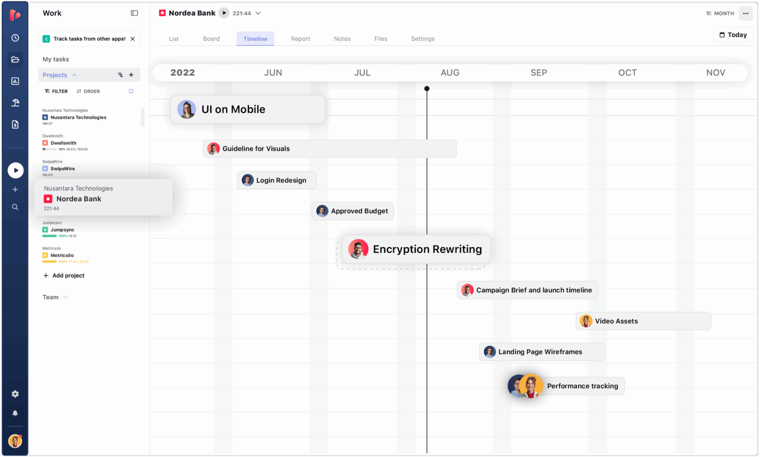 Project Management Software with Built-in Time Tracking